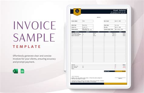 Editable Invoice Template Excel Invoice Example