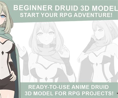 Artstation Anime Beginner Druid Rpg Game Assets