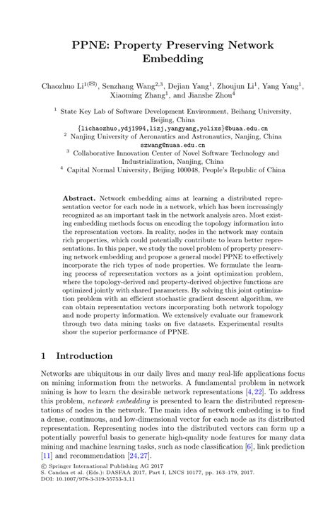 Pdf Ppne Property Preserving Network Embedding