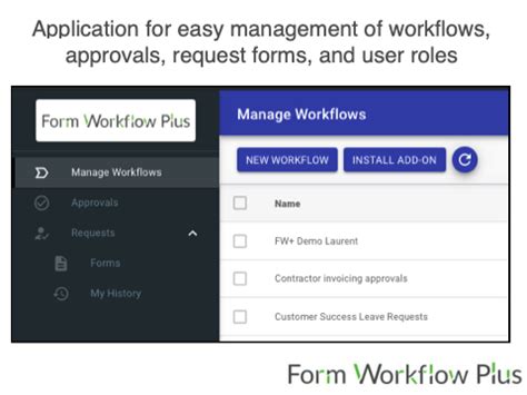 Form Workflow Plus Google Workspace Marketplace