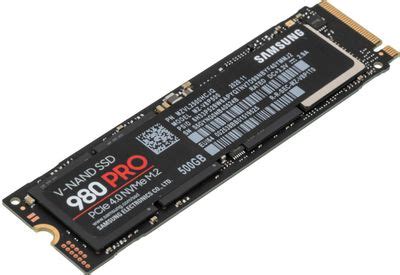 SSD накопитель Samsung 980 PRO MZ-V8P500BW 500ГБ, M.2 2280, PCIe 4.0 x4 ...