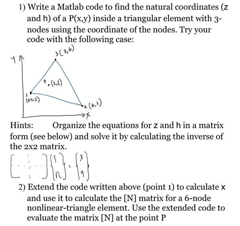 Write A Matlab Code To Find The Natural Chegg