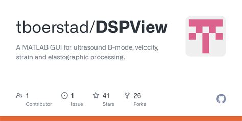 GitHub Tboerstad DSPView A MATLAB GUI For Ultrasound B Mode Velocity Strain And