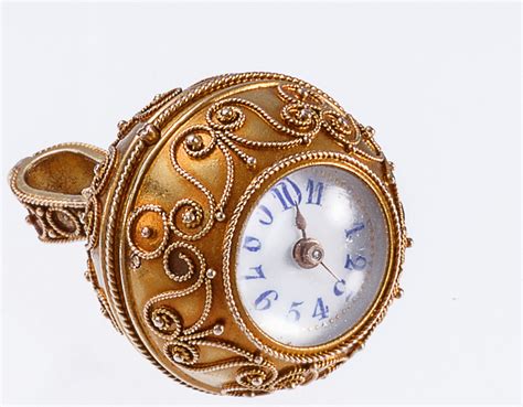Form Watch In The Shape Of A Boule De Genève” With Filigrane” Decor
