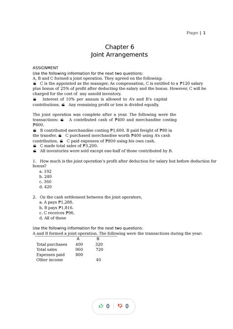 Chapter 6 Joint Arrangement Assignment Compress 1 Page 1 Chapter 6 Joint Arrangements