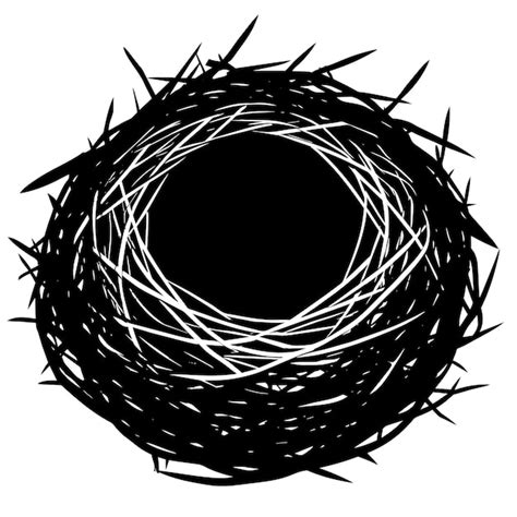 Premium Vector Bird Nest Vector Art Illustration 8