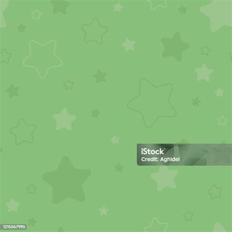 별과 아기 원활한 패턴 간단한 녹색 반복 배경 섬유 페인트 패브릭 스와이트 포장지 벡터 일러스트레이션을 참조하십시오 연속 인쇄 공단에 대한 스톡 벡터 아트 및 기타 이미지