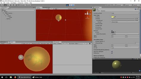 Particle System Inside Transparent Sphere Unity Engine Unity Discussions