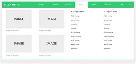 15 pure css3 mega menu page 2 of 2