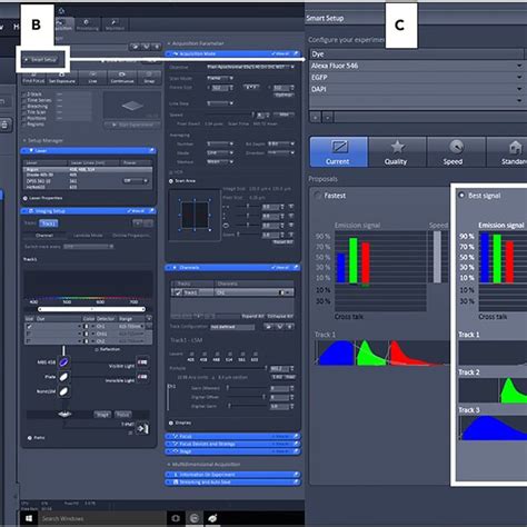 Zeiss Confocal Zen Software Setup A The Initial Landing Page That Download Scientific Diagram