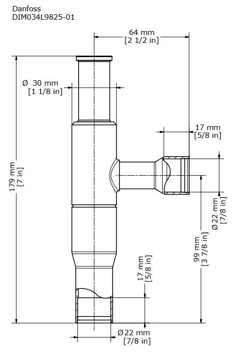 Danfoss Crankcase Pressure Regulator Kvl22 3 87psig 78 Ods Airefrig