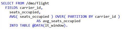 Abap 74 And Beyond 14 Sql Window Expression With Frames Discovering Abap
