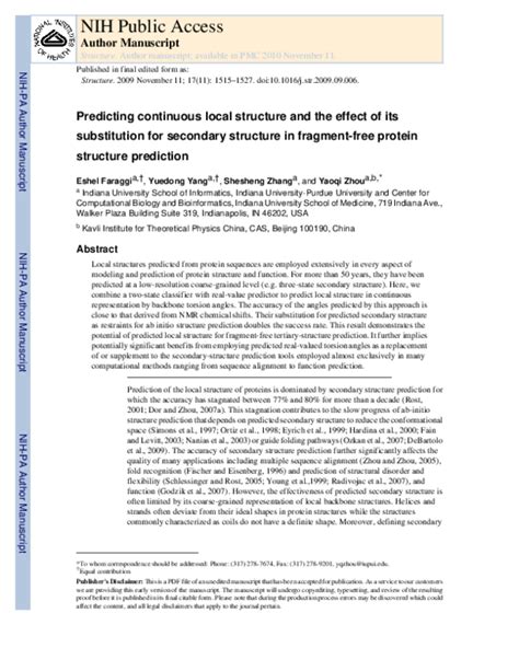 pdf predicting continuous local structure and the effect of its
