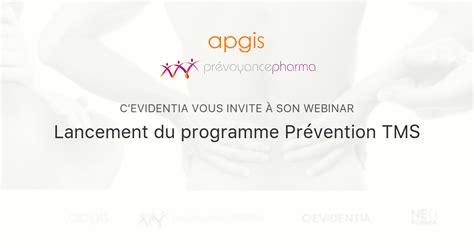 Lancement du programme Prévention TMS C Evidentia