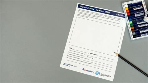 Printable Hispanic Leaders In Stem Art Prompt Virtual Club