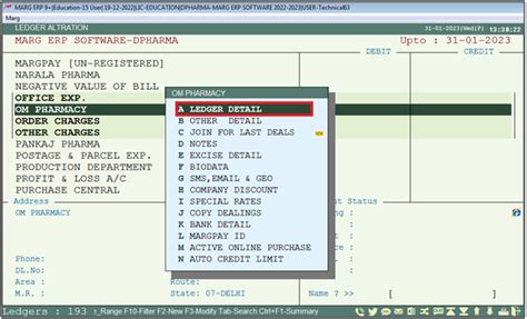 How To Create Mr Salesman Ledger In Marg Software