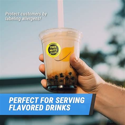 Snapklik Com Tree Nuts Allergy Warning Stickers 1 5 Inch Round Dot Contains Nuts Labels