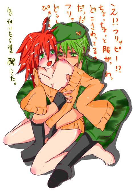 Rule 34 Flaky Htf Flippy Htf Green Hair Happy Tree Friends Tagme