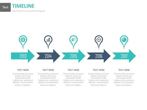 Timeline Arrow Powerpoint Templates
