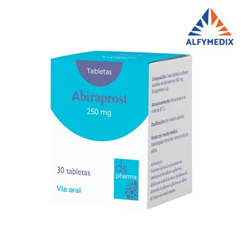 Abiraprost Abiraterona 250 Mg Caja X 30 Tabletas Alfy Médica