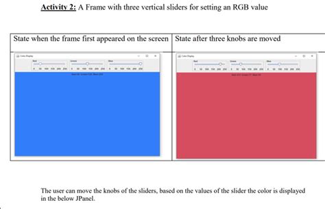 Solved Activity 2 A Frame With Three Vertical Sliders For