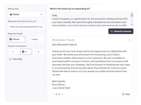 Ai Email Response Generator Free Email Reply Tool By Planable