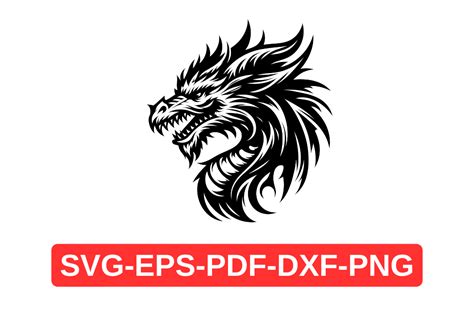 Dragon Head Svg For Cricut Mythology Graphic By Artful Assetsy