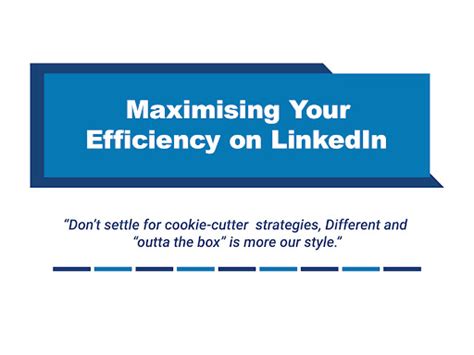 maximizing your efficiency on linkedin prominence global