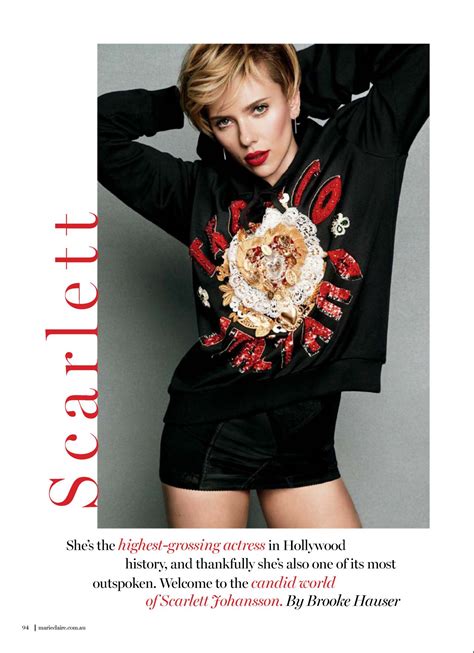 Scarlett Johansson Marie Claire Australia April 2017 Issue • Celebmafia