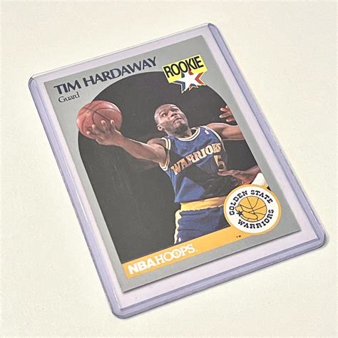1990 Tim Hardaway Rookie Nba Hoops 113 Warriers Nba Basketball Player