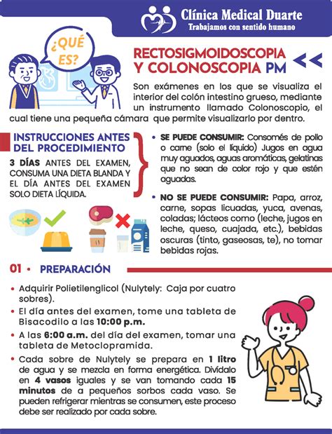 Rectosigmoidoscopia Y Colonoscopia Cli­nica Medical Duarte