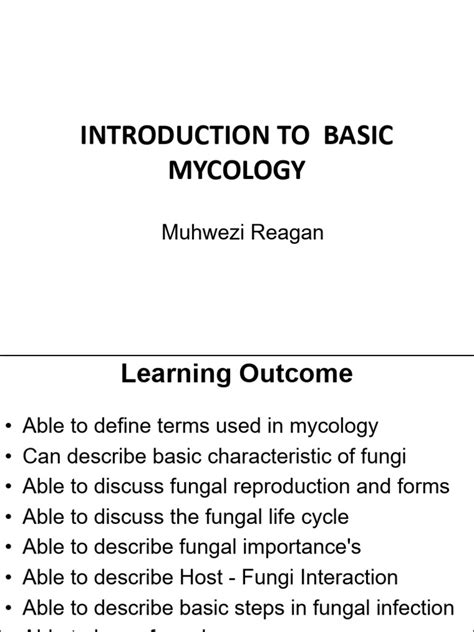 Basic Introduction To Mycology Pdf