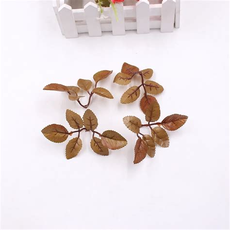 10 шт Зеленый Искусственный лист цветок свадебное украшение для