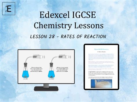 Edexcel IGCSE Chemistry Lesson Rates Of Reaction Teaching Resources