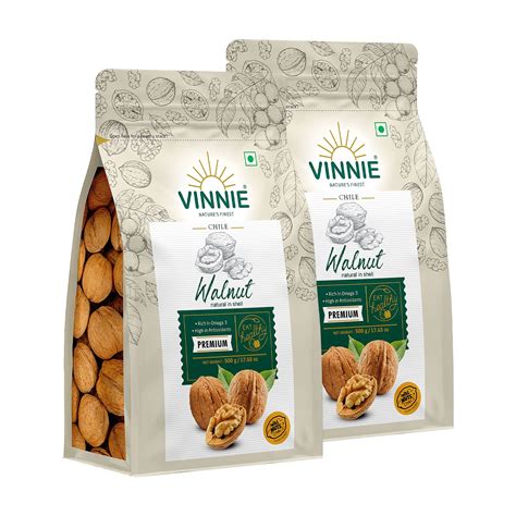 Vinnie Premium Walnut Inshell Natural Akhrot Nut Plain Walnut Raw