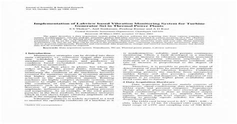 Pdf Implementation Of Labview Based Vibration Monitoring System Bitstream