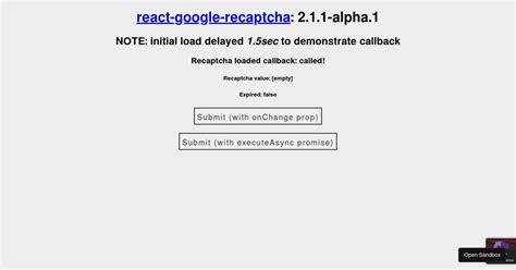 React Google Recaptcha Example Invisible Codesandbox
