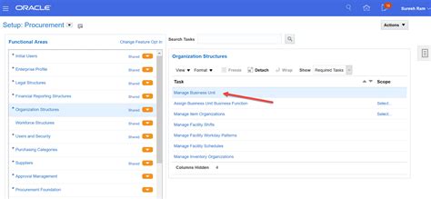 oracle erp cloud fusion business unit creation
