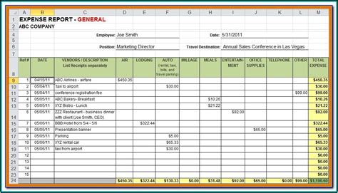 Expense Report Form Excel Free Form Resume Examples MeVRO Z Do