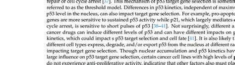 Examples Of P53 Post Translational Modifications And The Cell Fates