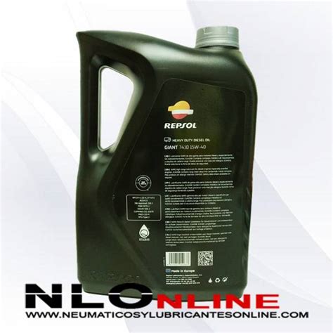 Repsol GIANT 7410 15W40 5L - 23,00 € - Neumáticos y Lubricantes On-Line ...