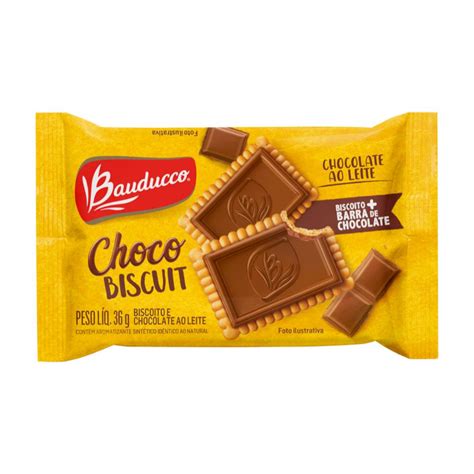 Biscoito Bolacha Bauducco Choco Biscuit Pacote 36g