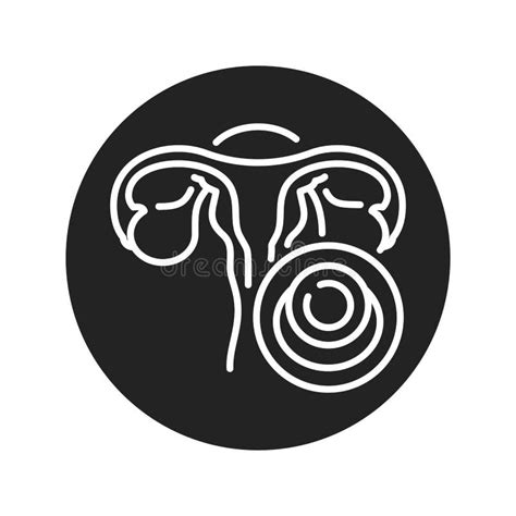 Contraceptive Sponge Black Glyph Icon Stock Illustrations 1