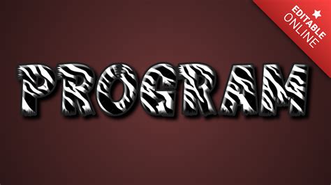 Program Text Effect Generator