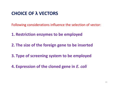 Lectut Btn 202 Ppt L4 Bacteriophage Lambda And M13 Vectors 1 Pptx