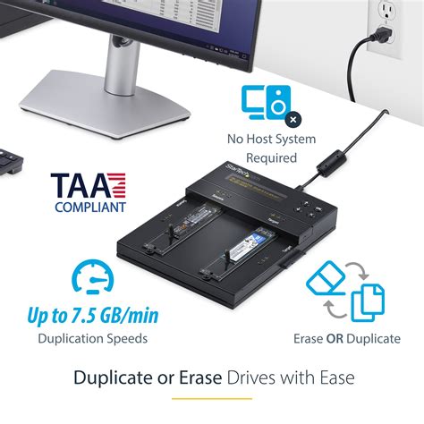 Dual Bay M 2 Sata Nvme Duplicator Eraser Hdd Or Ssd Cloner Wiper Sanitizer Copier