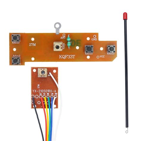 Electronic Spices 4CH RC Remote Control 27MHz Circuit PCB Transmitter Receiver Board With