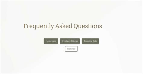 Frequently Asked Questions