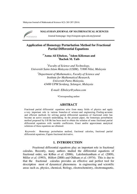 Application Of Homotopy Perturbation Method For Fractional Partial Differential Equations