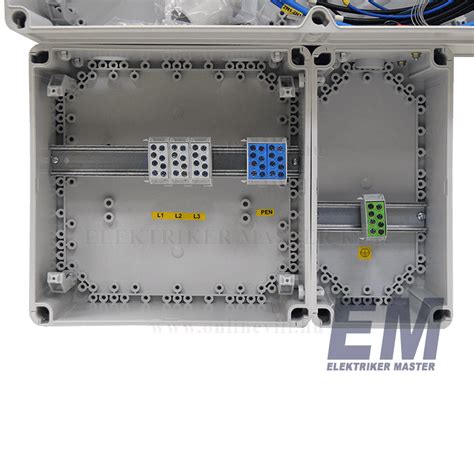 Hensel 1 3 Fázisú Kombinált Villanyóra Szekrény N é 80a Szabadvezetékes 2x12 Mod Kism Hb33k024 U